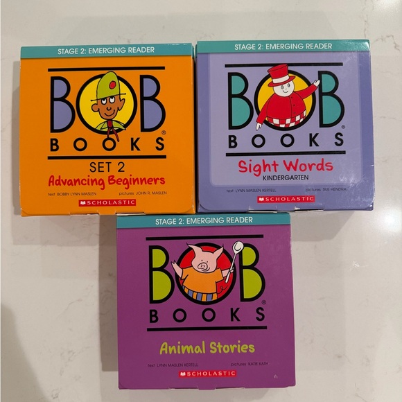 Bob Books | Toys | Bob Books Stage 2 Set Of 3 Advancing Beginners Sight ...